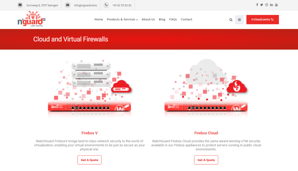 Cloud & Virtual Firewalls | n'guard.swiss
