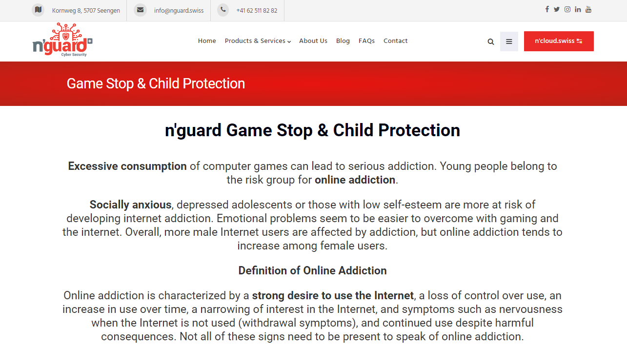 Game Stop & Child Protection - n'guard.swiss